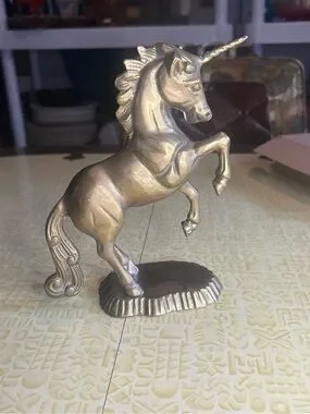 Art | Vintage Brass Unicorn Statue Home Art Dcor | Poshmark